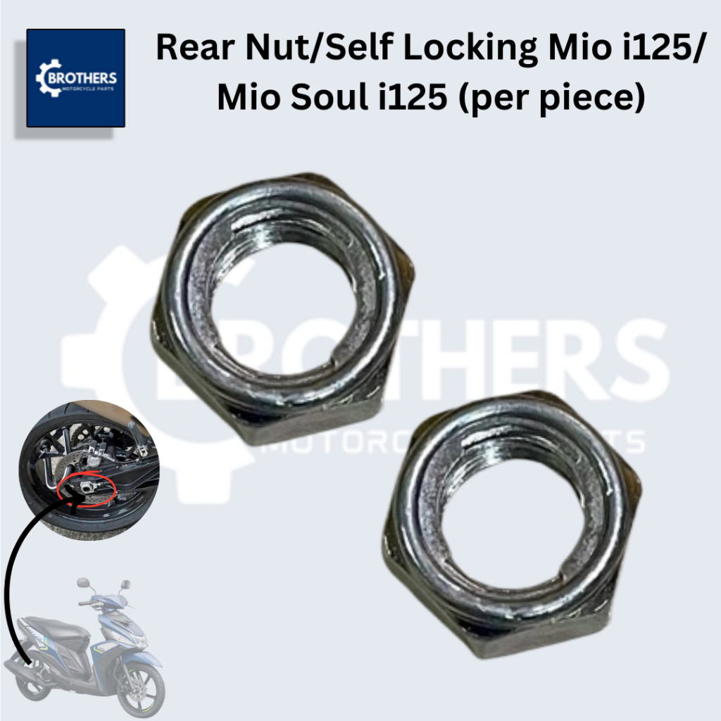 Rear Nut/Self Locking Mio i125/Mio Soul i125 ( per piece ) | Shopee ...