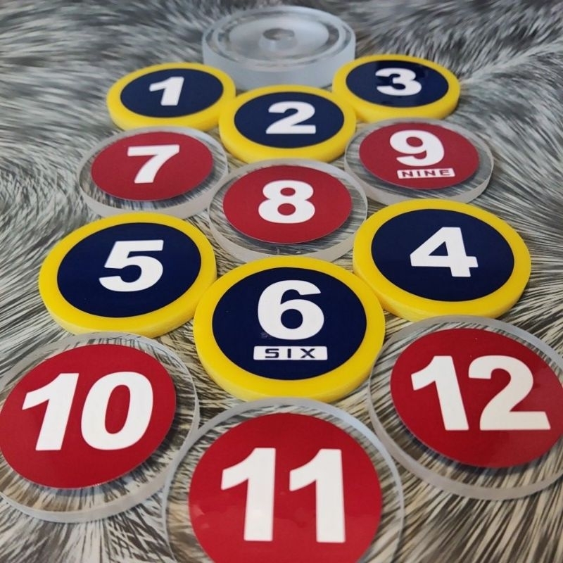 Pool Chips / Pitcha - PREMIUM (Clear+Colored SET) Fiber - Acrylic Picha ...