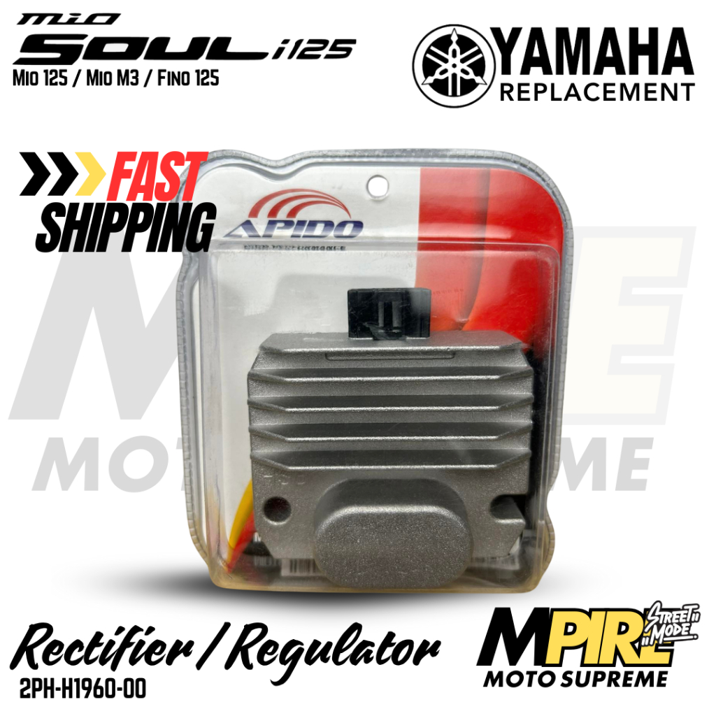 RECTIFIER / REGULATOR Yamaha Mio 125 / Mio i125 / M3 125 / Fino 125 ...