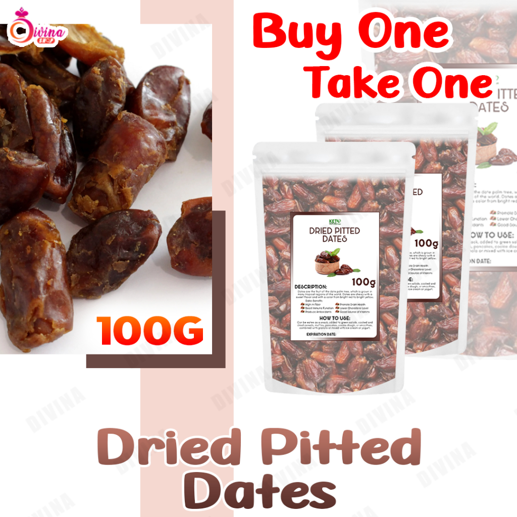 BUY 1 TAKE 1 Dried Pitted Dates 100g | Shopee Philippines