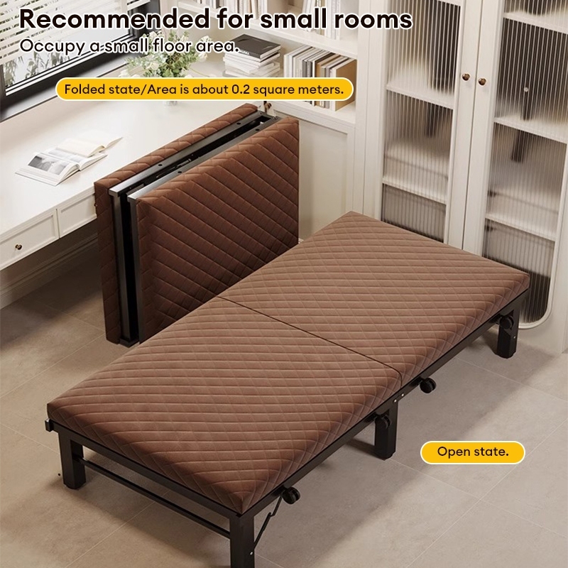 Splicing Bed Folding Bed With Foam Foldable Bed Heavy Duty Bed Frame ...