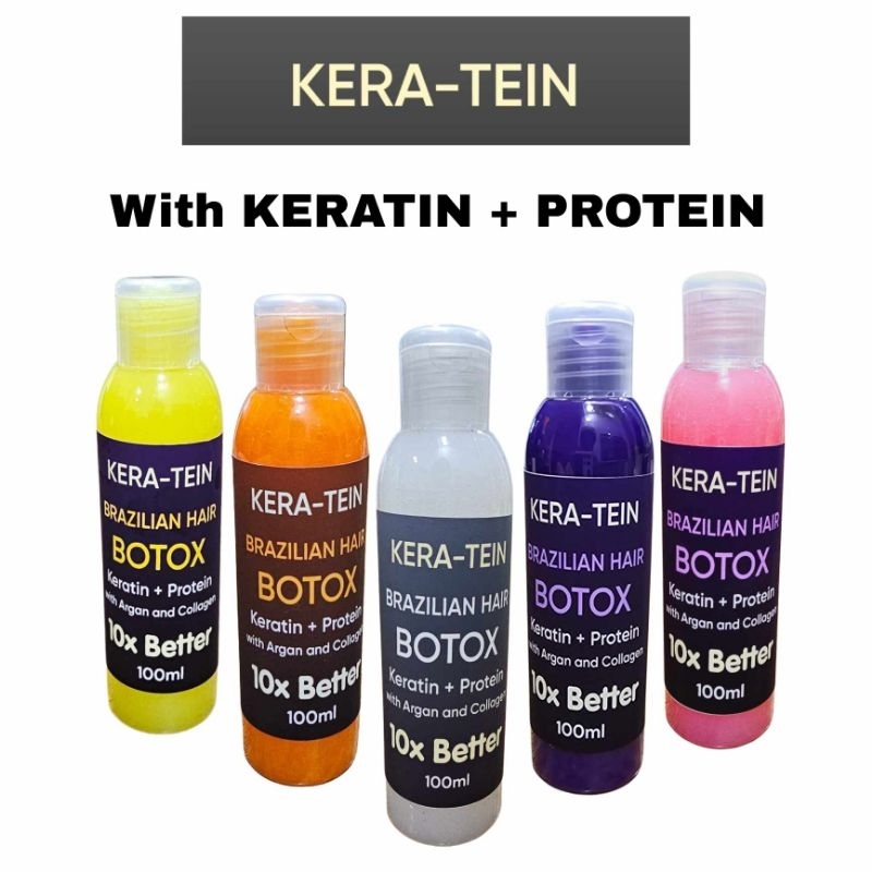 KERA-TEIN Keratin + Protein Hair Repair Brazilian Botox 80% Straight ...