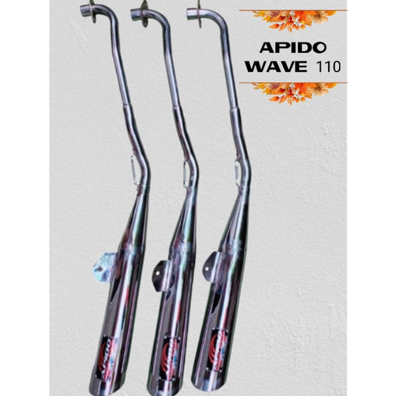 APIDO CHICKENPIPE WAVE 110 pure STAINLESS | Shopee Philippines