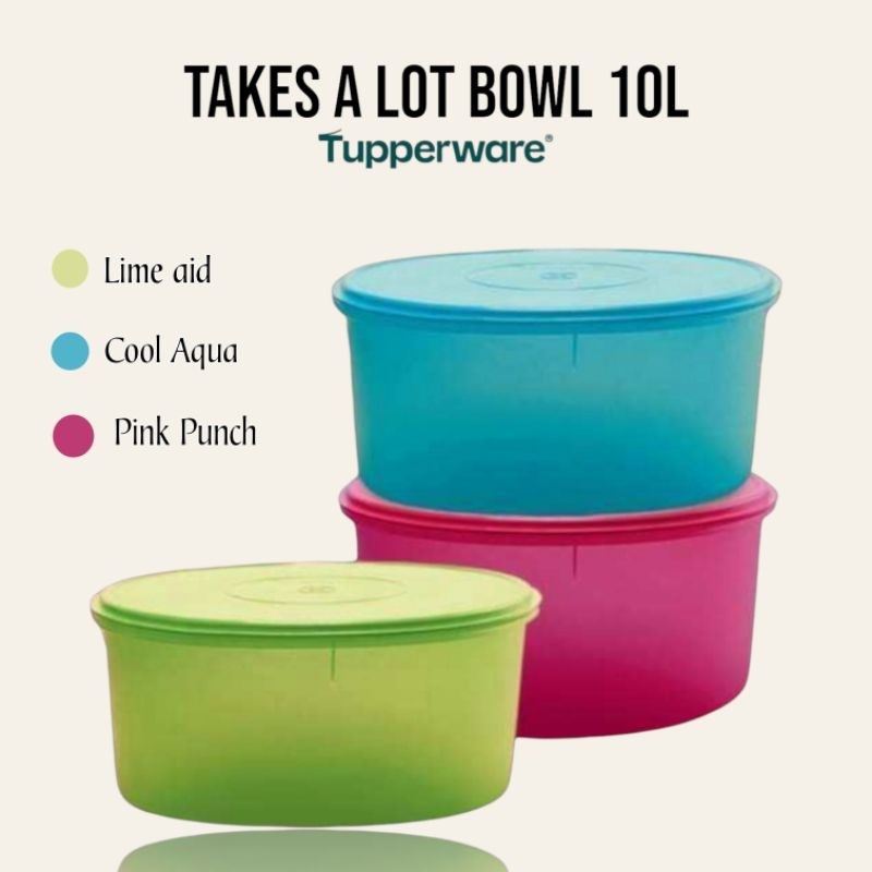 Tupperware Takes A Lot Bowl 10Liters Food Storage | Shopee Philippines