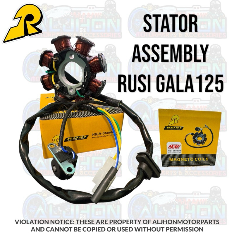 RUSI GALA 125 STATOR (RUSI YELLOW BOX) | Shopee Philippines