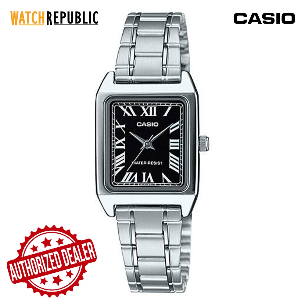 Casio Analog Steel Silver Stainless Steel Analog Quartz Watch For Women LTP-V007D-1BUDF | Shopee ...