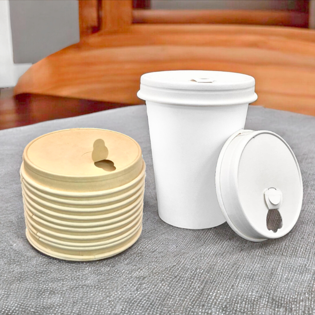 50pcs 80mm/90mm PLA Coffee Cup Lid Disposable Ecofriendly Drink Cup ...
