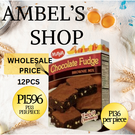 MAYA Chocolate Fudge Brownie Mix 500g | Shopee Philippines