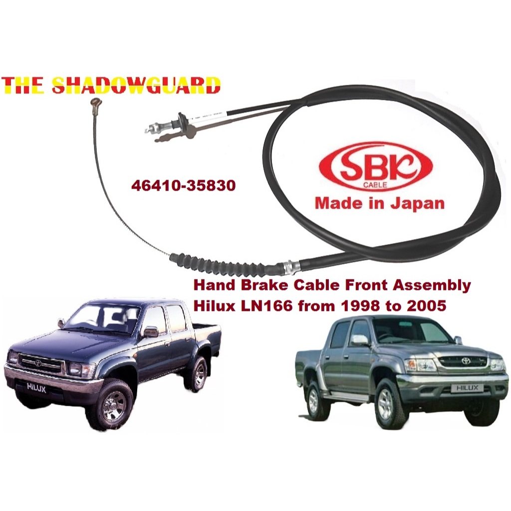 Hand Brake Cable Front Assembly Hilux LN166 Made In Japan | Shopee ...