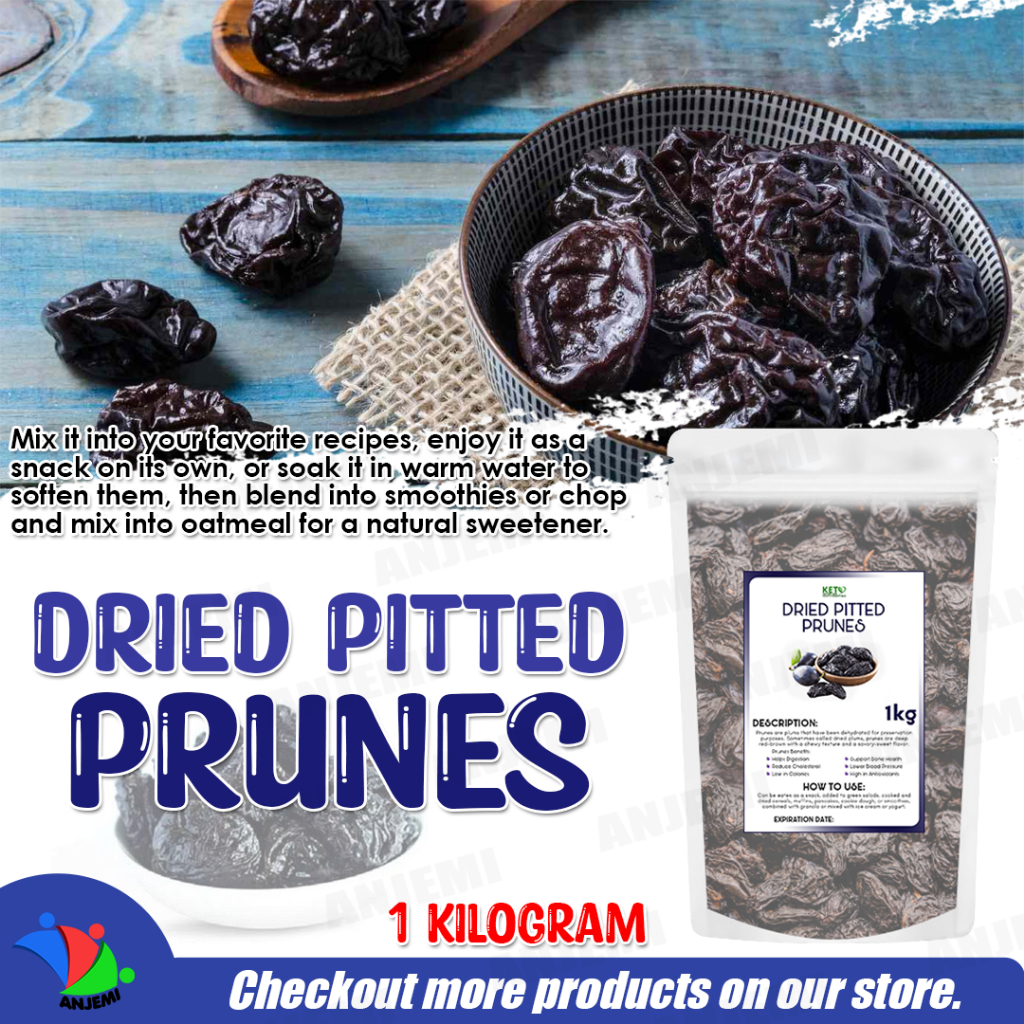 Dried Pitted Prunes 1Kg | Shopee Philippines