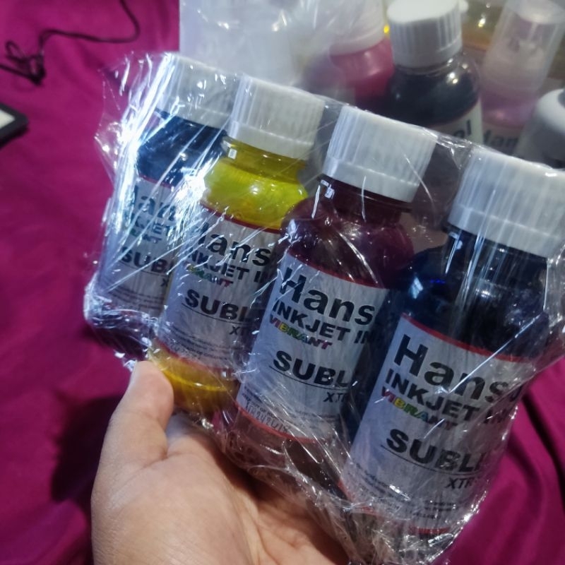 Hansol sublimation ink 4 colors XTR series 100 ml | Shopee Philippines
