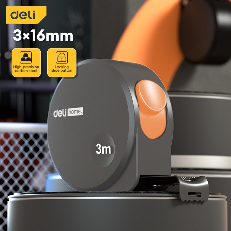 Deli Tools 3M/5M Measuring Tapes Industrial Steel Meter Tape Auto-Lock ...