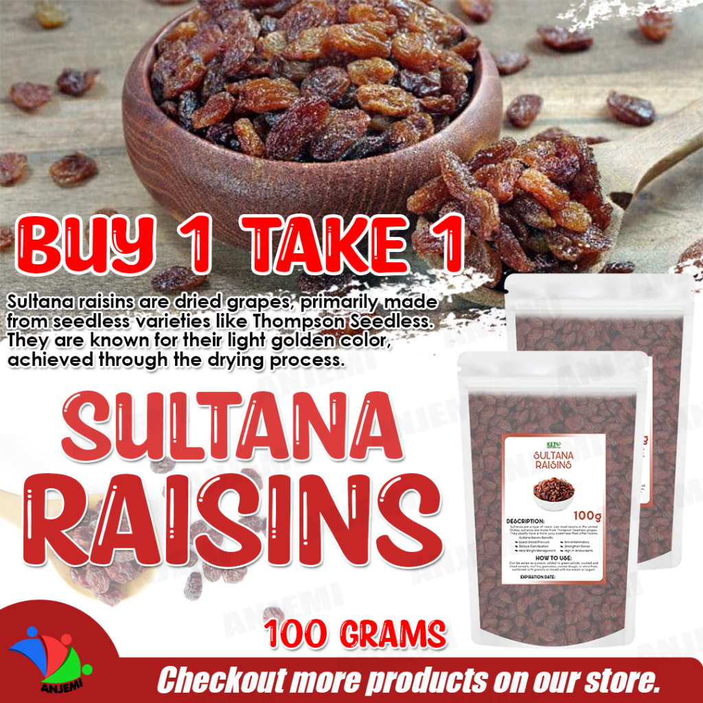 BUY 1 TAKE 1 Sultana Raisins 100g | Shopee Philippines