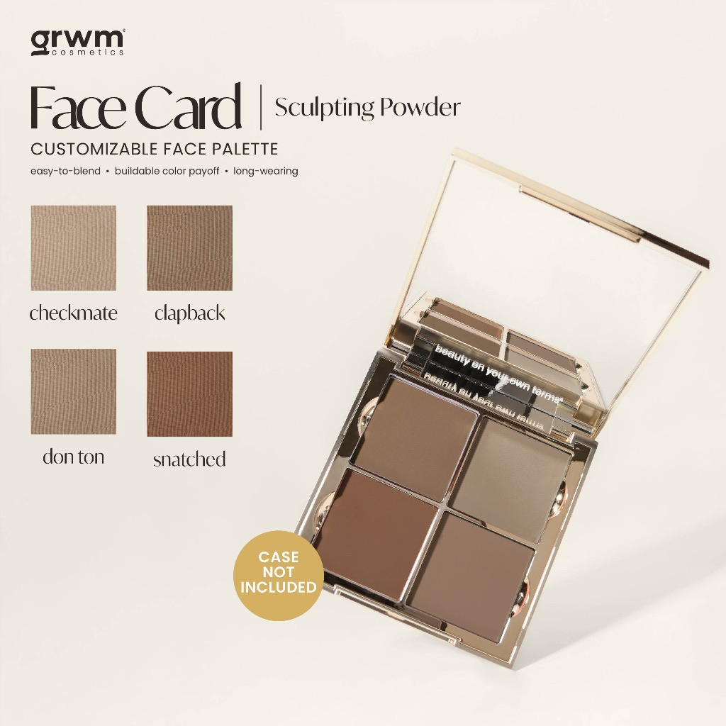 GRWM Cosmetics Face Card Sculpting Powder [CASE NOT INCLUDED] | Shopee ...