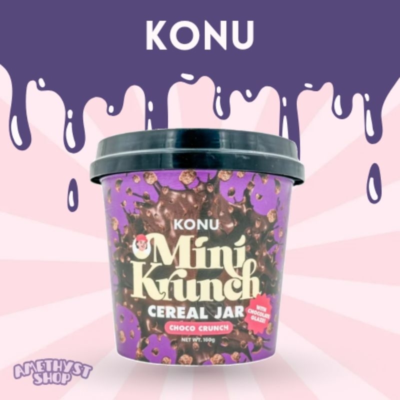 Konu Mini Krunch Cereal Jar (Medium Size 160 grams, Small Size 150 ...