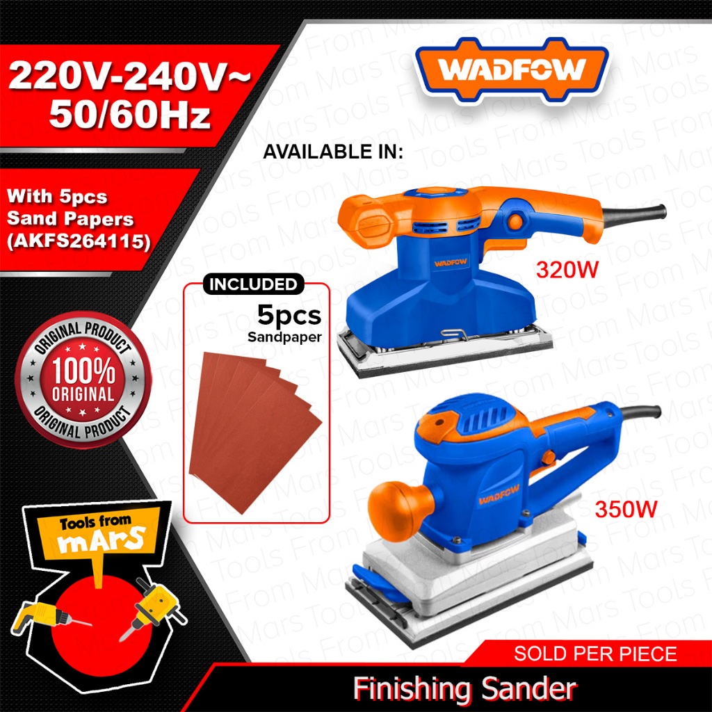 Wadfow Finishing Sander 320W/ 350W Detail Electric Polishing Hand Wood ...