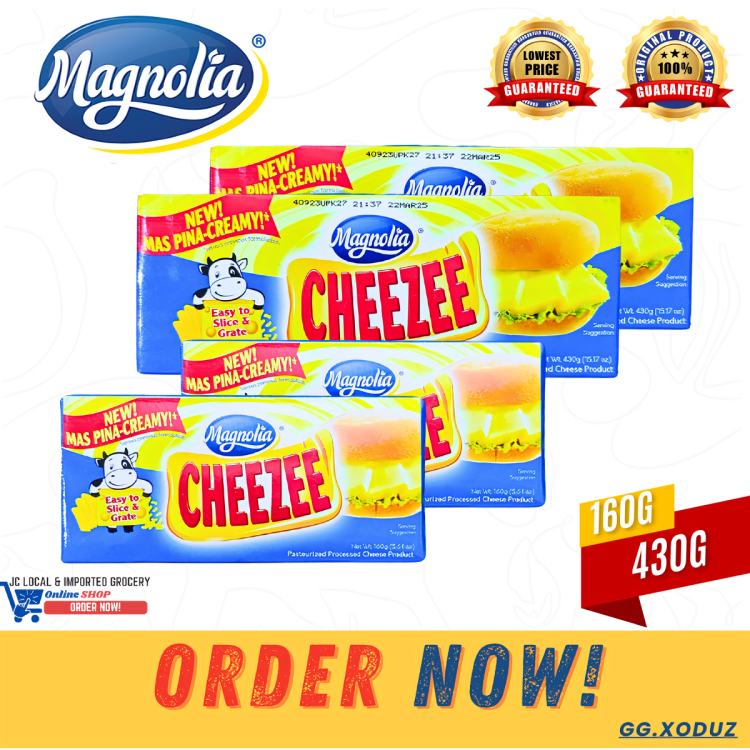 MAGNOLIA Cheezee Regular Processed Cheese - 430g - New Mas Pina Creamy ...