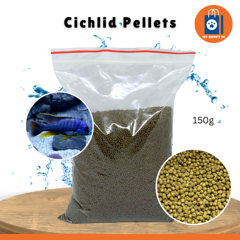 Porpoise Cichlid Feed Pellet Cichlid Fish Food Sinking Pellet 150g ...