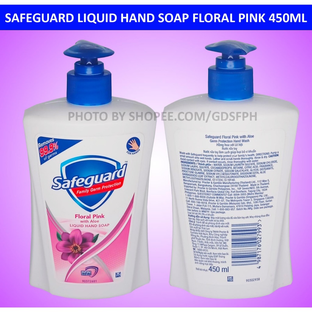 Safeguard Liquid Hand Soap 450ml Floral Pink gdS41207 | Shopee Philippines