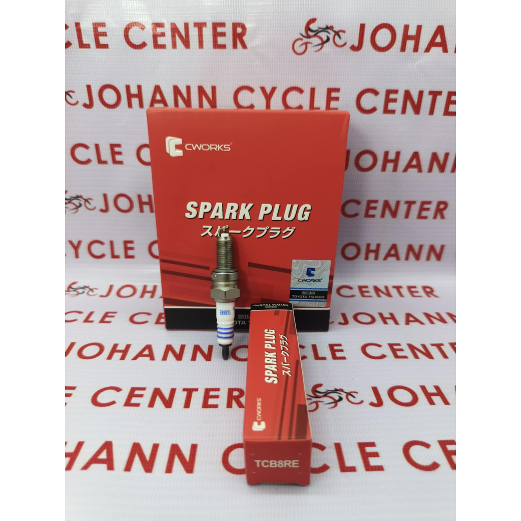 CWORK Spark Plug (TCB8RE) for Beat 110/ Aerox/ Nmax/ Sniper/ Scoopy ...
