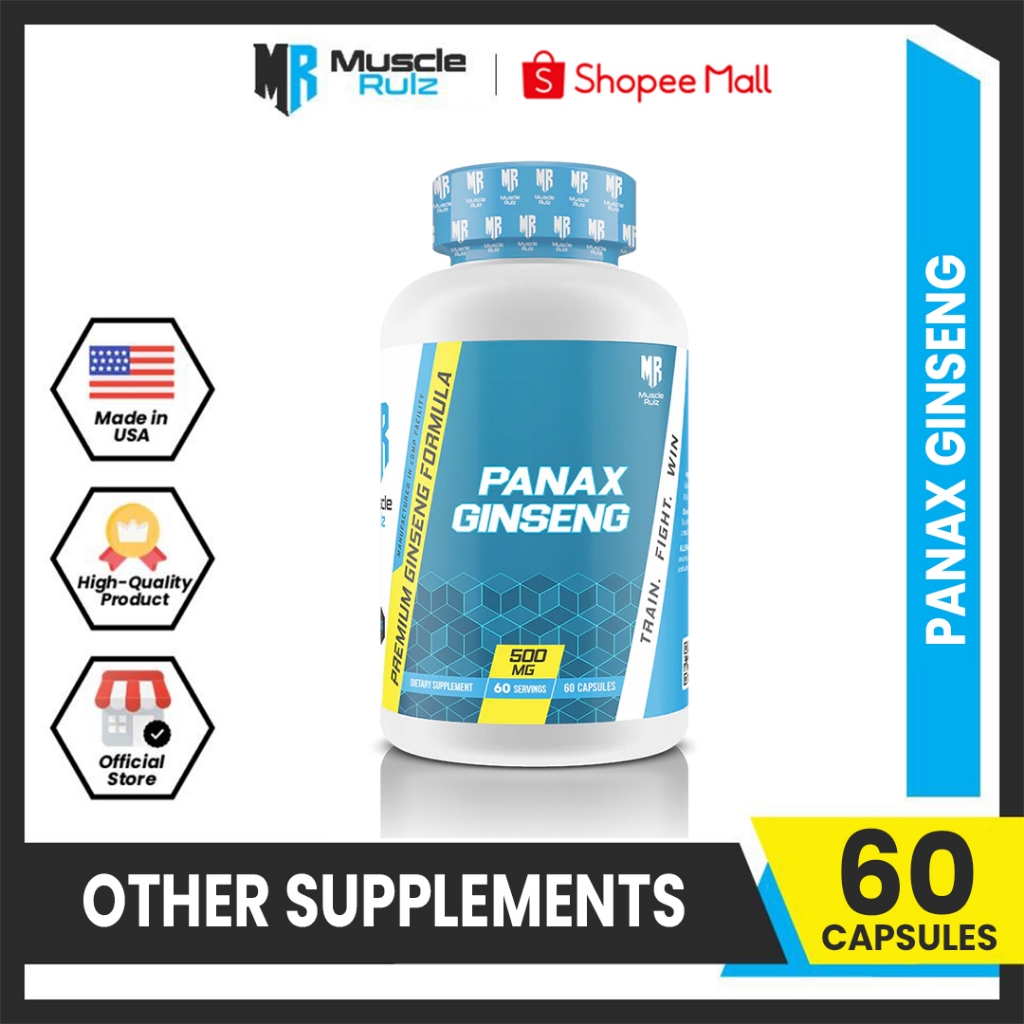 Muscle Rulz Panax Ginseng Highest Potency Boost Energy Immune System ...