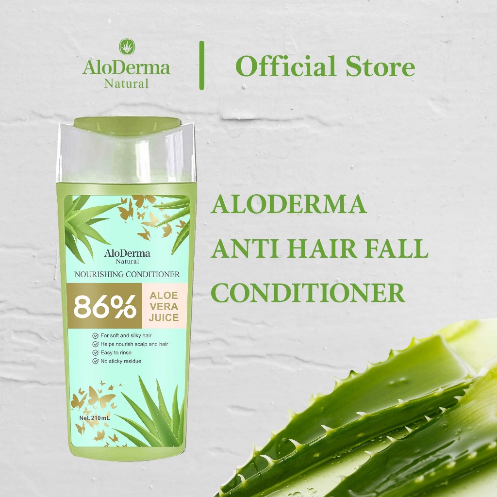 ALODERMA Aloe Vera Conditioner for Hair Fall Control & Strength - 210ml ...