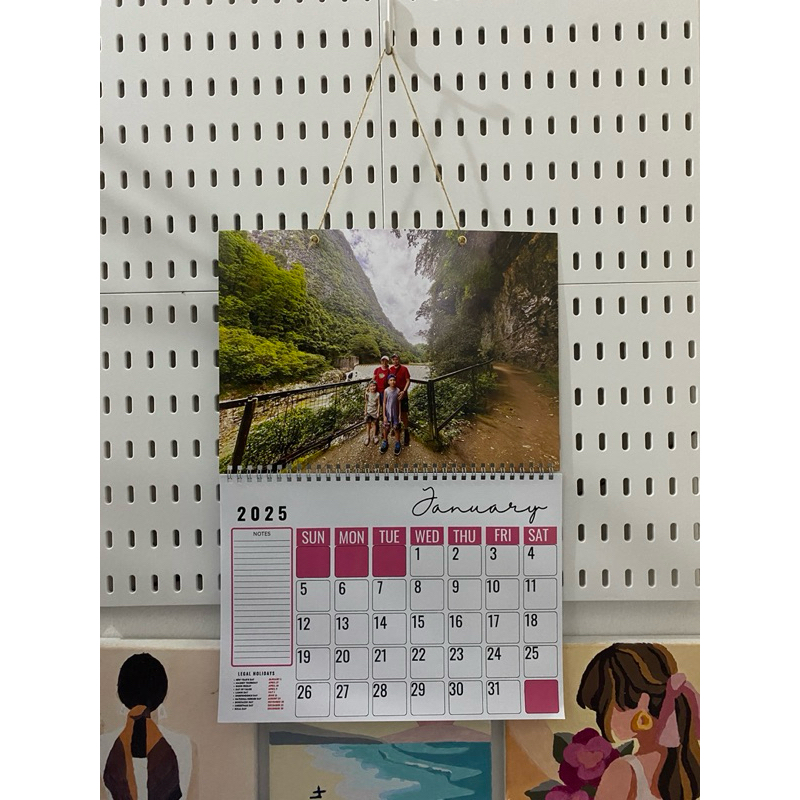 Personalised Wall Calendar 2025 - Aesthetic Calendars | Shopee Philippines