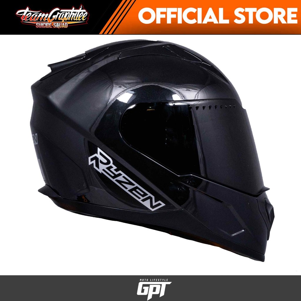 RYZEN HELMET ZX650 GLOSS BLACK | Shopee Philippines