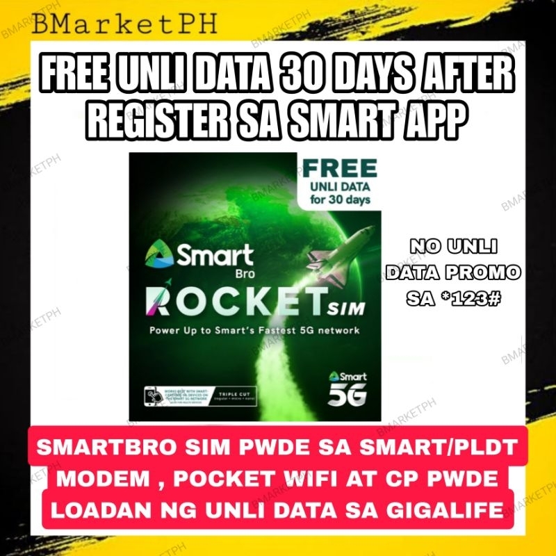 PLDT Home Prepaid Wifi Sim FREE UNLI DATA 30 DAYS ( Fast Delivery ...