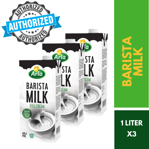 Arla PRO Barista Full Cream Milk (1L x 3) - Deliciously Creamy ...