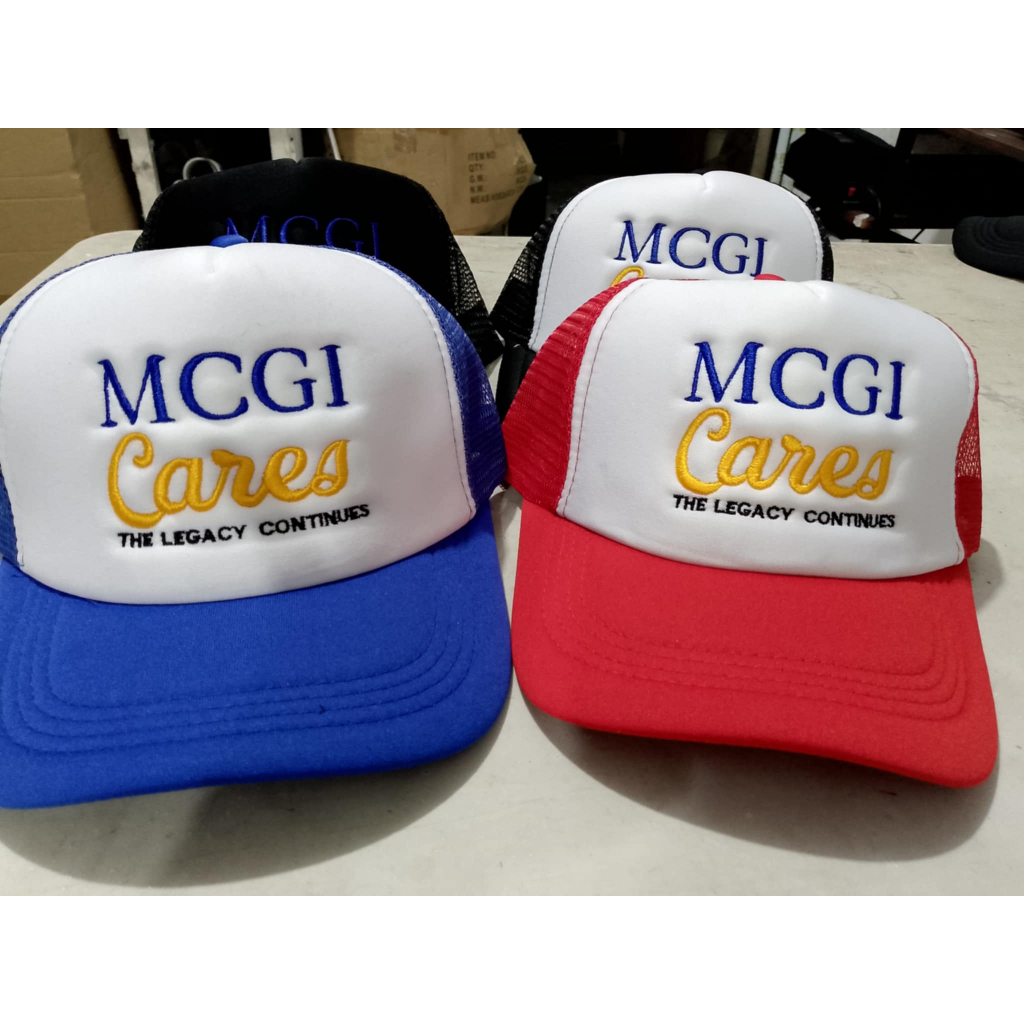 HIGH QUALITY MCGI CARES NET CAP EMBROID/TAHI/BURDA | Shopee Philippines