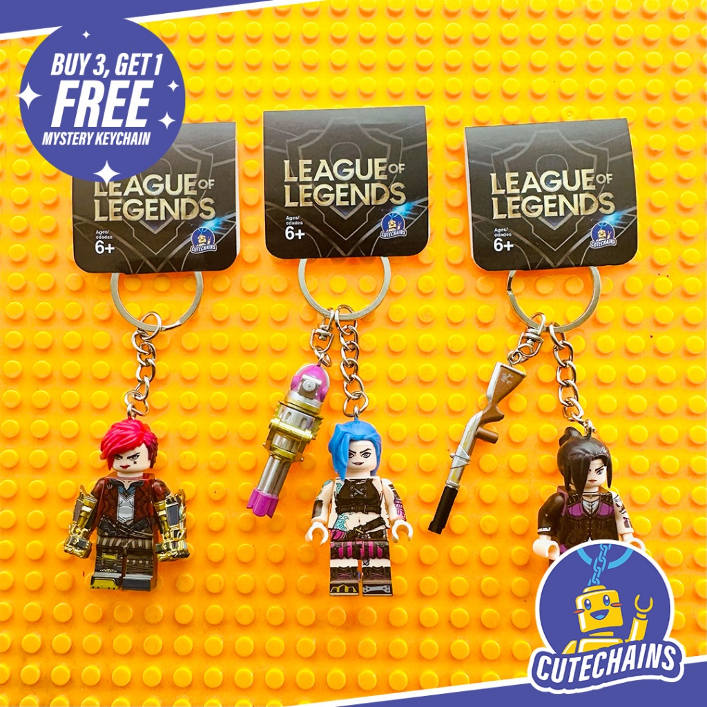 [PROMO] Arcane League of Legends Jinx Caitlyn Cait Vi Custom Brick ...