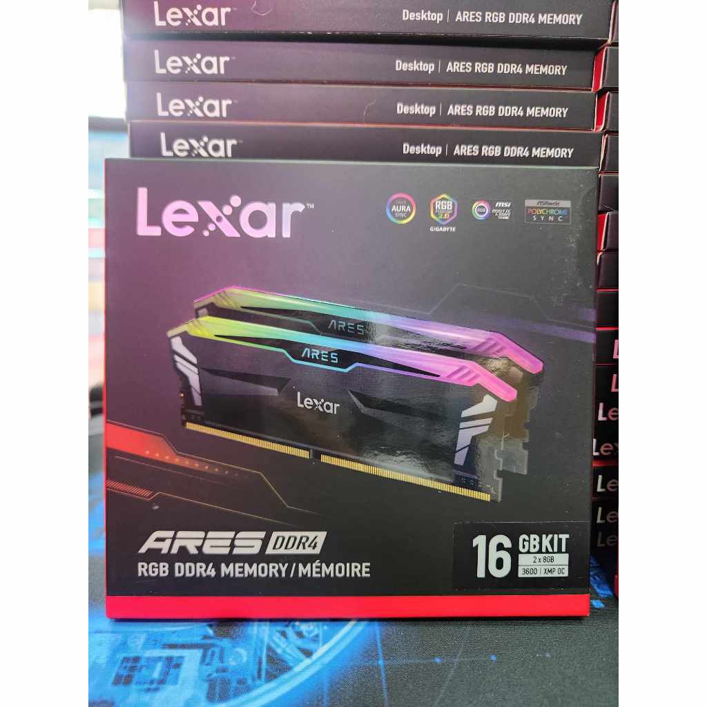 LEXAR ARES DDR4 16GB 8GBX2 RGB DESKTOP RAM BLACK | Shopee Philippines