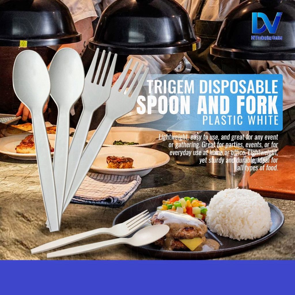 Trigem Disposable Spoon and Fork | Shopee Philippines