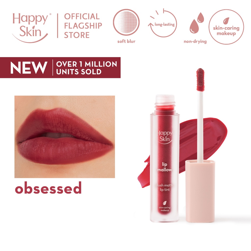 Happy Skin Lip Mallow Plush Matte Lip Tint in Obsessed | Shopee Philippines