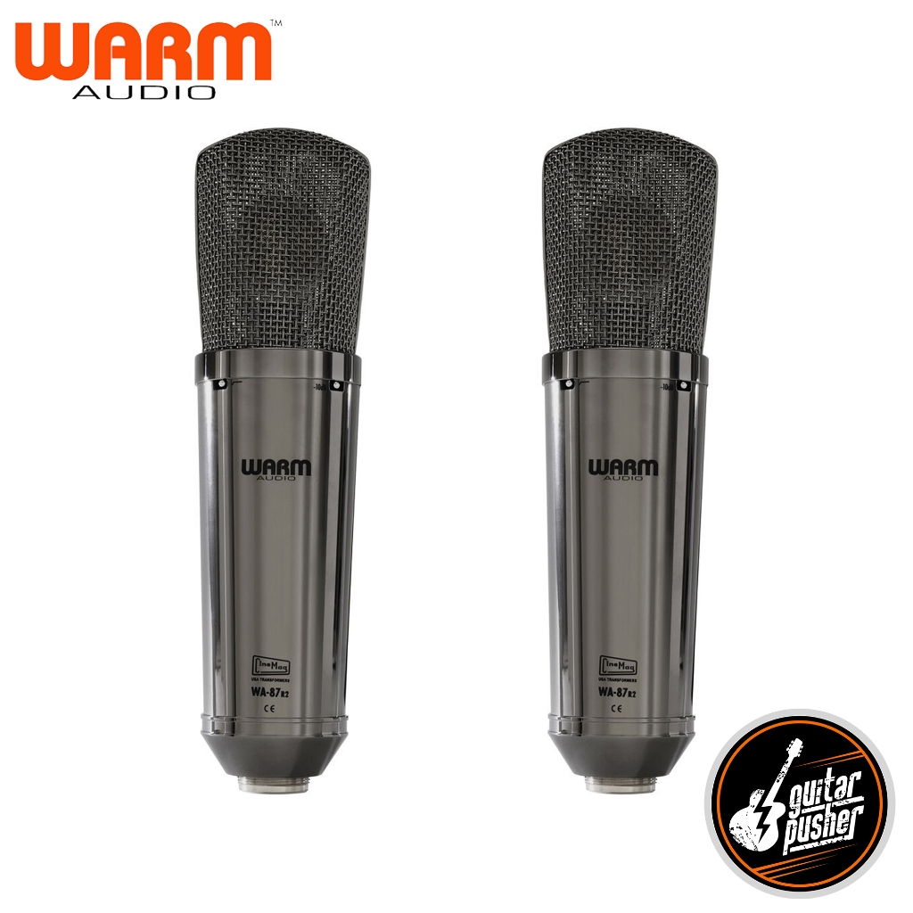 Warm Audio WA-87 R2 Stereo Pair Condenser Microphones (Titanium ...