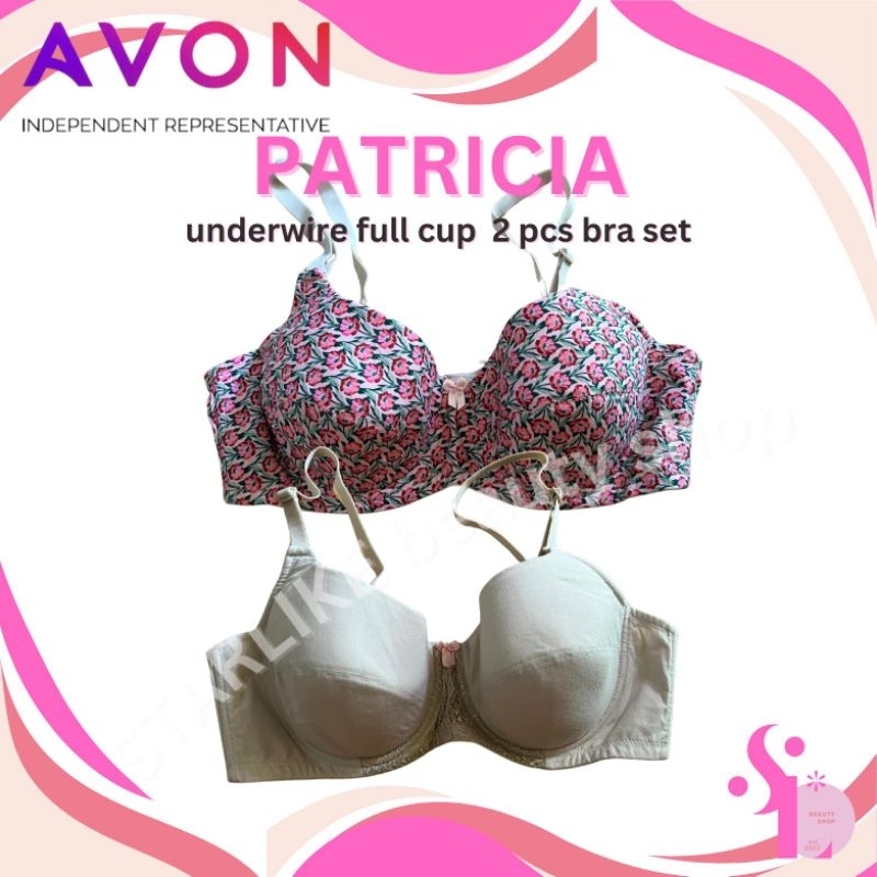 Avon Patricia Underwire Full-Cup 2-pc Bra Set | Shopee Philippines