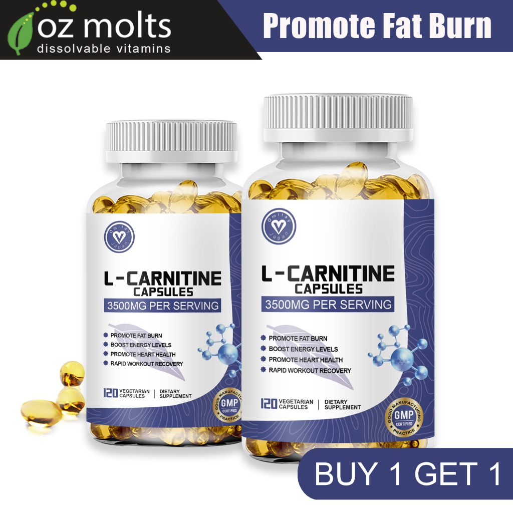 Ozmolts L-Carnitine Supplement Fat Burn Softgels Capsule for Weight ...