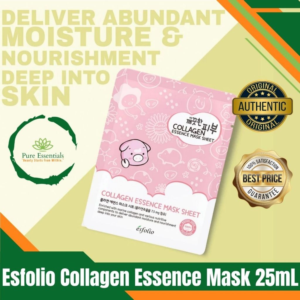 ESFOLIO COLLAGEN ESSENCE MASK 25ML | Shopee Philippines