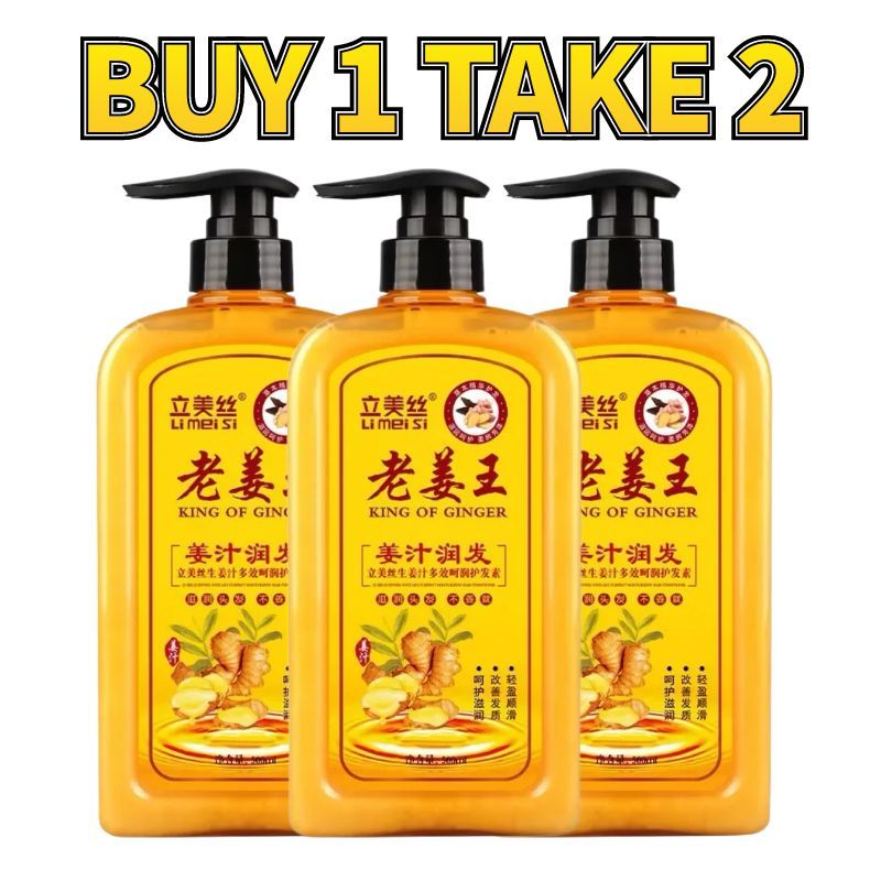 BUY 1 TAKE 2 Ginger hair shampoo Growth Pure Ginger Serum Anti Hair ...