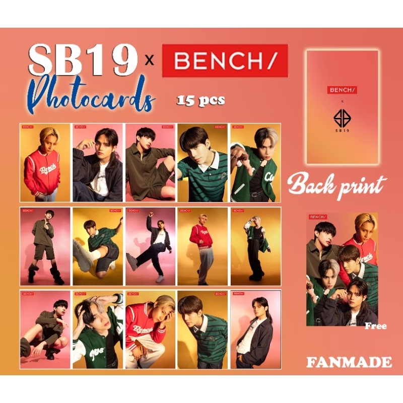 SB19 x BENCH/ fanmade photocards - glossy, matte, glitter etc | Shopee ...