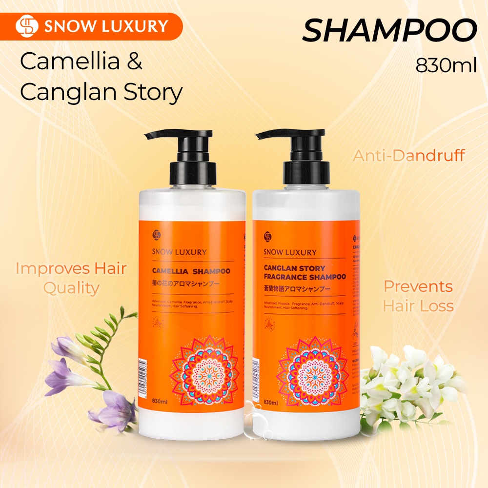 SNOW LUXURY Camellia/Canglan Shampoo - Anti-Dandruff Scalp Treatment ...