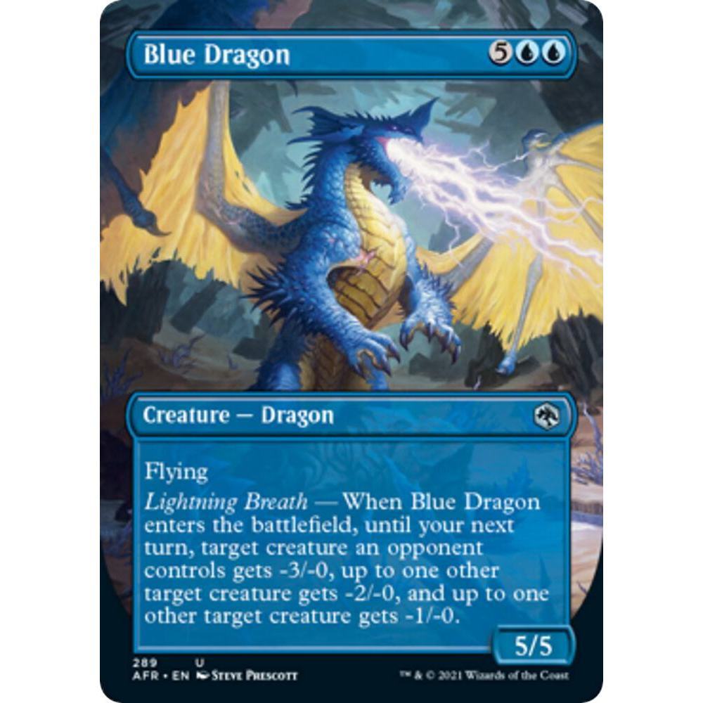 Magic the Gathering - Blue Dragon - MTG Blue - AFR - NM - (_RAS ...
