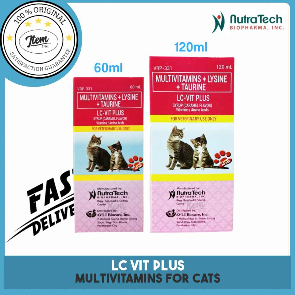 LC VIT PLUS MULTIVITAMINS SYRUP FOR CATS 60/120ML | Shopee Philippines