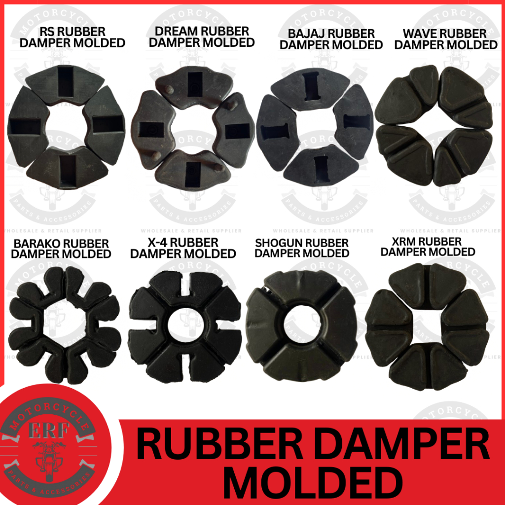 Hub Rubber Damper Molded RS100-110/DREAM C100/BAJAJ CT100/BARAKO/XRM ...