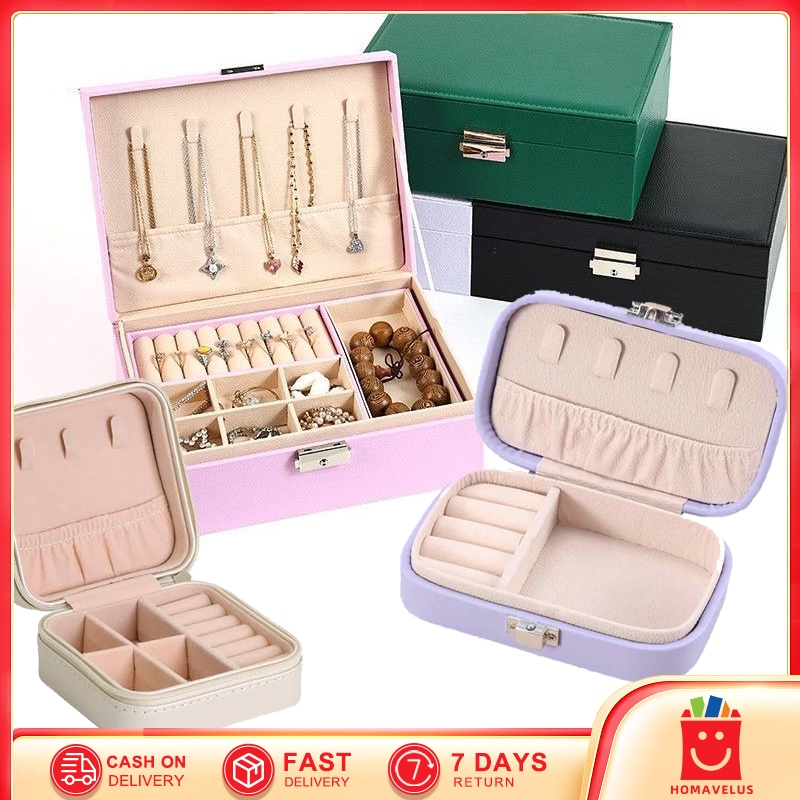 Large Capacity Jewelry Storage Box, Small Portable Jewelry Box, High ...