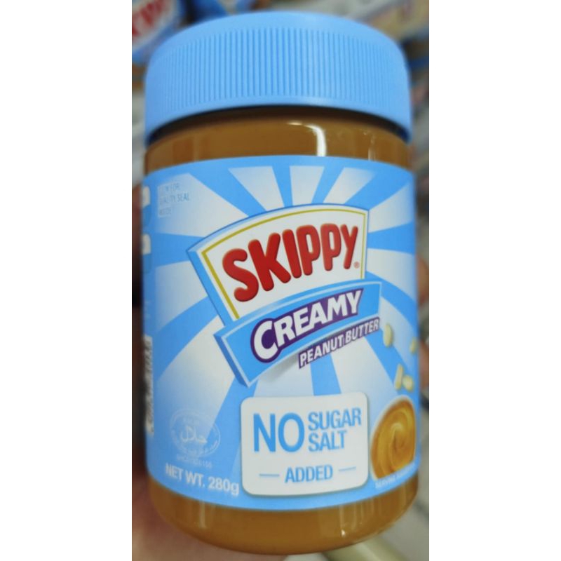 Skippy Creamy Peanut Butter No Sugar, No Salt Added 280g | Shopee ...