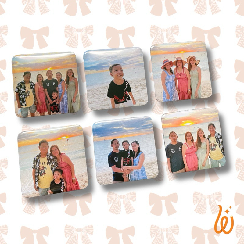 Personalized Square Badge Fridge Magnet| Gifts | Souvenir | Ref Magnets ...