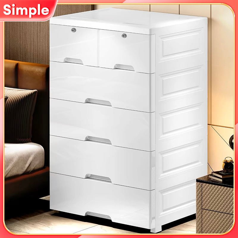 SIMPLE 36cm Plastic Multi-Layer Clothes Drawer Storage Cabinet | Shopee ...