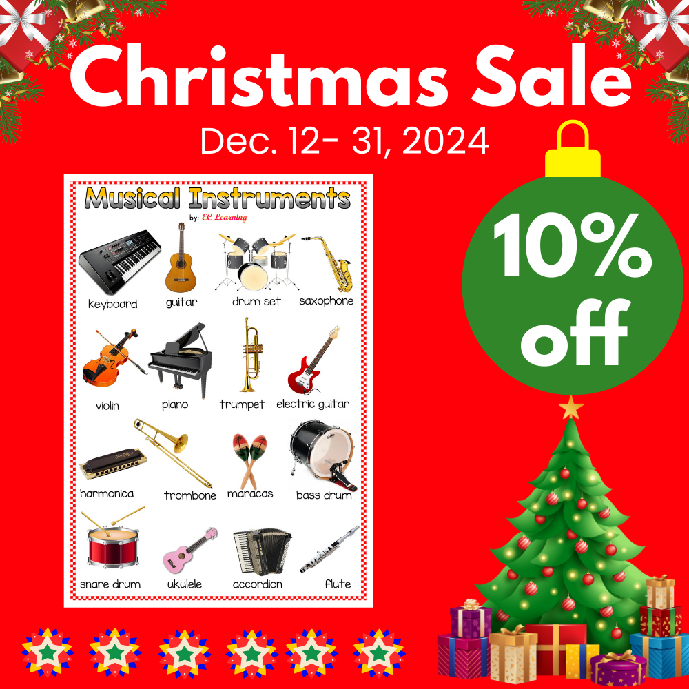 Musical Instruments Laminated Educational Wallcharts for Kids - EC ...